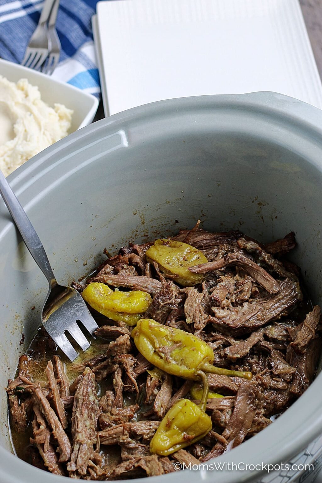 Bacon & Cola Crock Pot Roast Beef - Moms with Crockpots